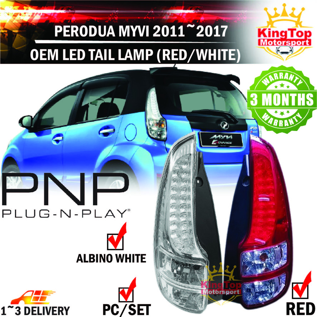 Vland Perodua Myvi Lagi Best Myvi SE Ikon Icon 2011 - 2017 Tail Lamp ...