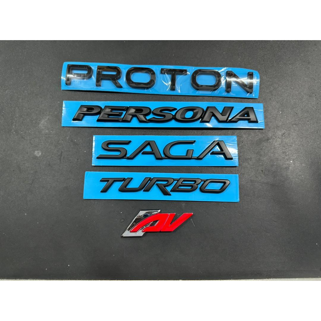 Proton Persona Saga Vvt Flx Blm Turbo Oem Matte Black Emblem Logo ...