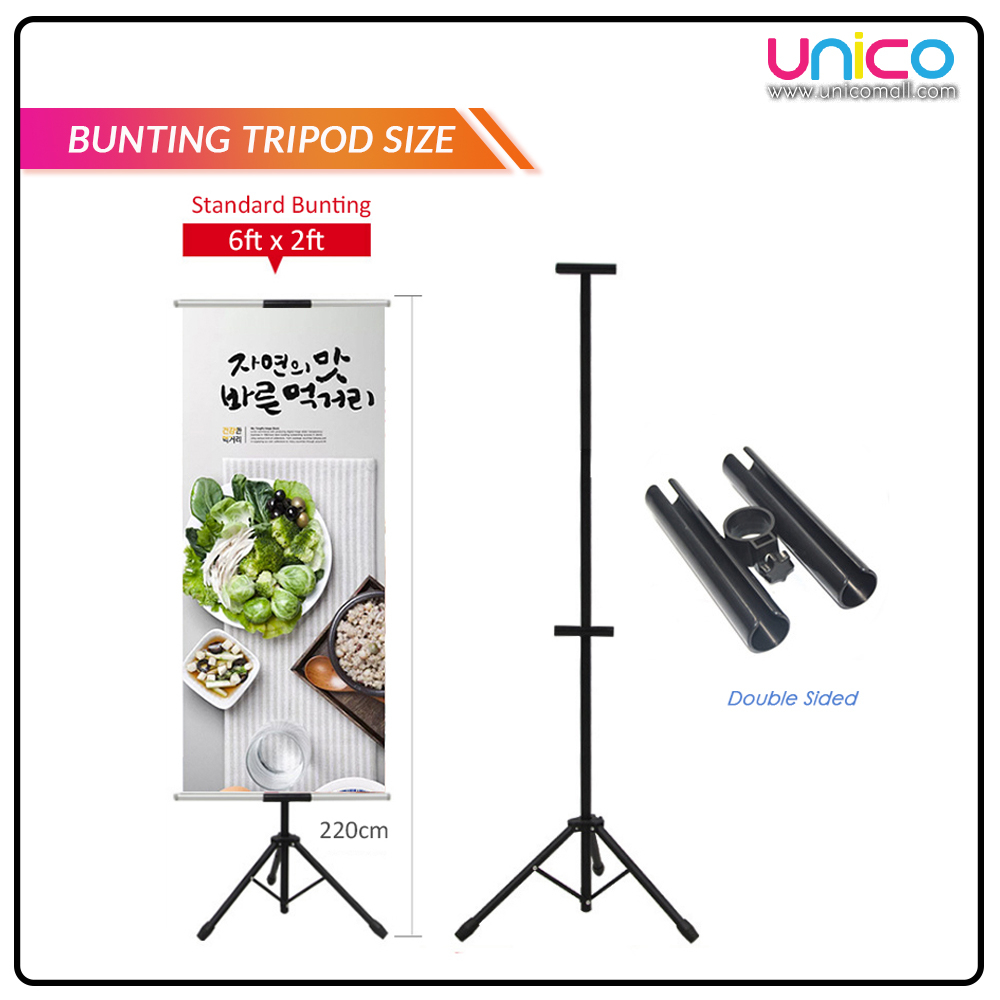 10pcs Unicomall Tripod Banner Bunting Display Stand T Bunting Banner ...