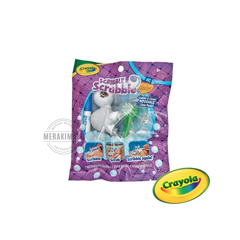 Crayola Scribble Scrubbie Pet with Washable Markers and Scrub Brush ...