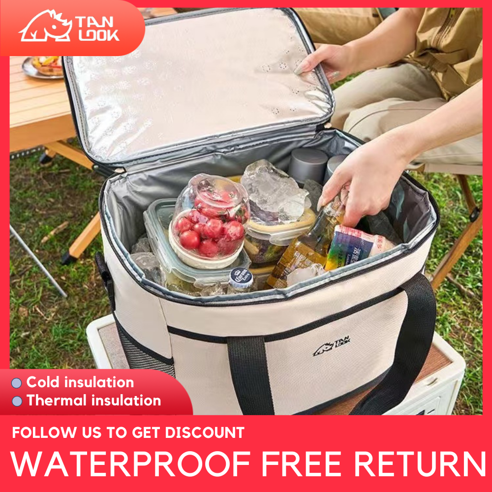 30L Large capacity Camping Picnic Insulated Cooler Bag Cooler Box ...