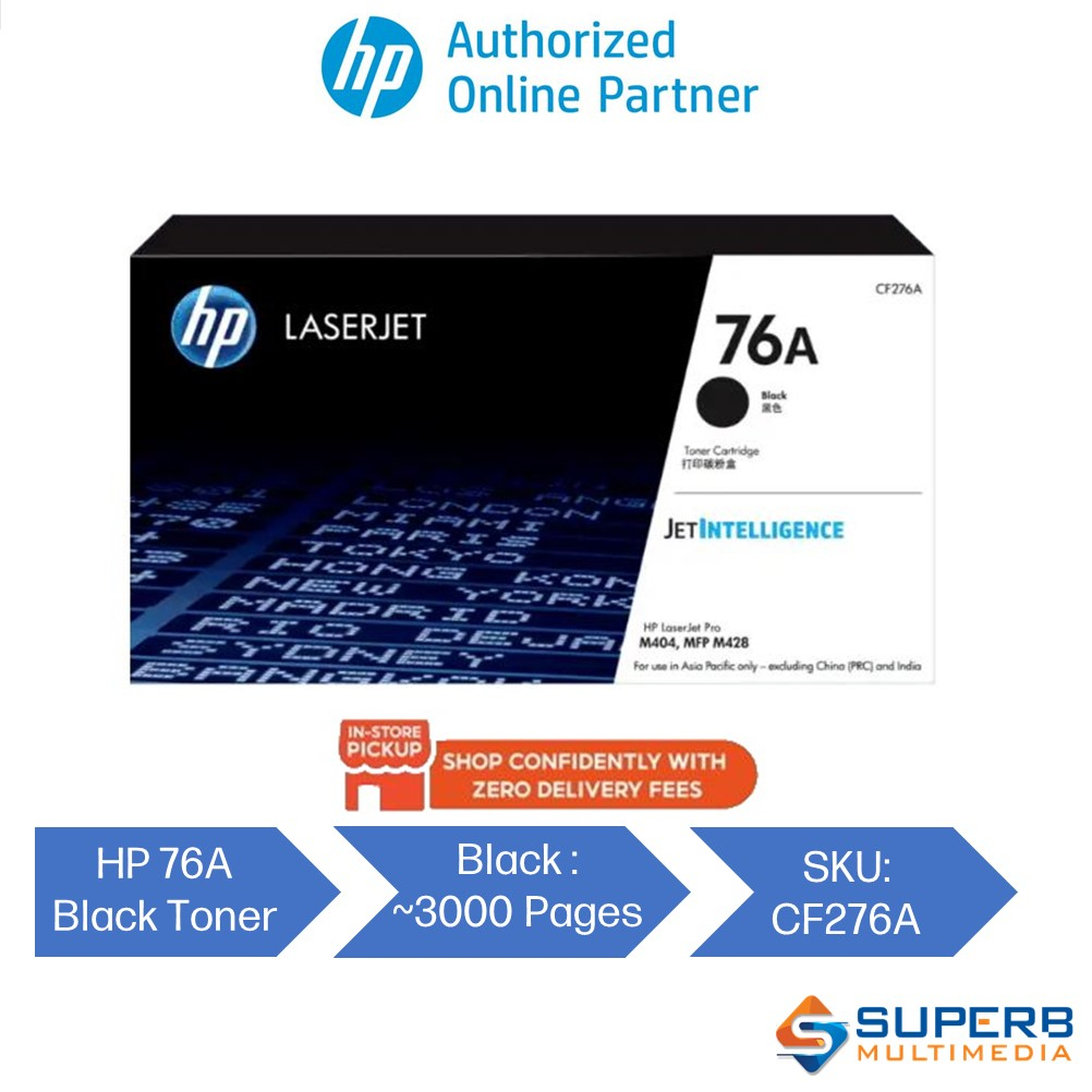 HP 76A Original Black Toner [CF276A] | Shopee Malaysia