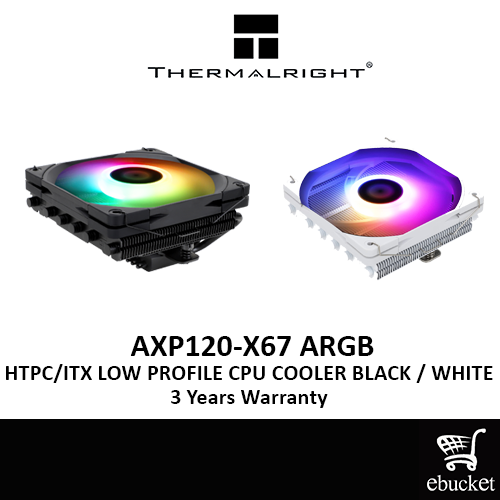 THERMALRIGHT AXP120-X67 ARGB HTPC/ITX LOW PROFILE CPU COOLER BLACK ...
