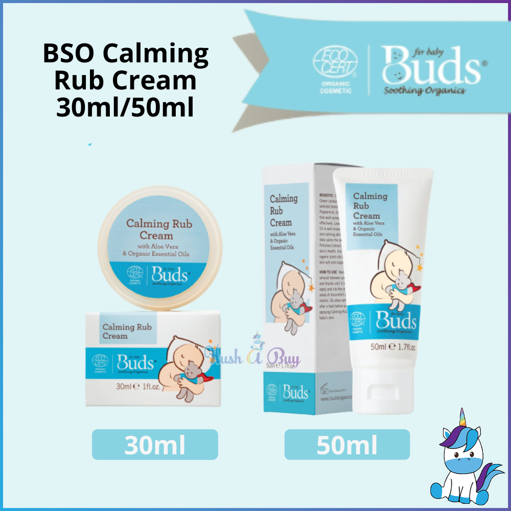 Buds BSO Organic Calming Rub Cream 30ml/ 50ml | HUSHABUY | Shopee Malaysia