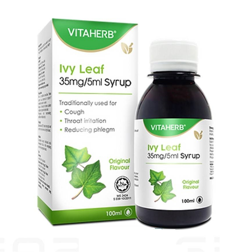 [READY STOCK!] VItaherb Ivy Leaf 35mg/5ml Syrup Used for Relief of ...