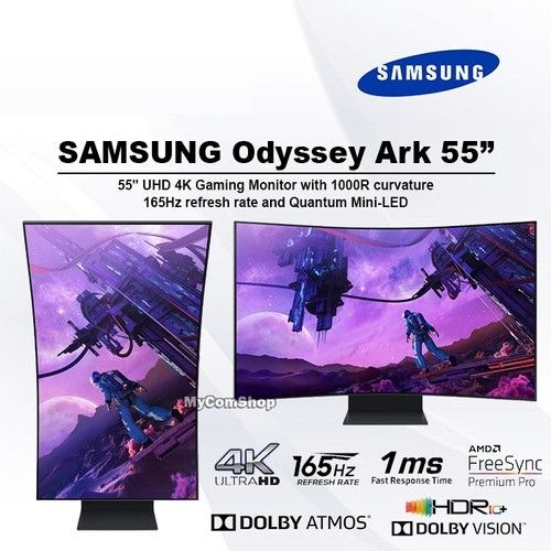 SAMSUNG 55" LS55BG970NEXXS ODYSSEY ARK G97 MONITOR / 1000R CURVED MINI ...