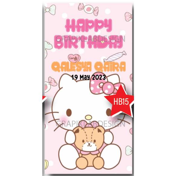 Happy Birthday Sticker / Selamat Hari Jadi Sticker / Sticker Kotak ...