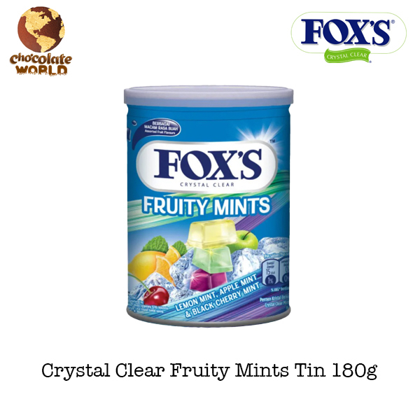 Fox's Crystal Clear Fruity Mints Tin 180g (Made in Indonesia) | Shopee ...