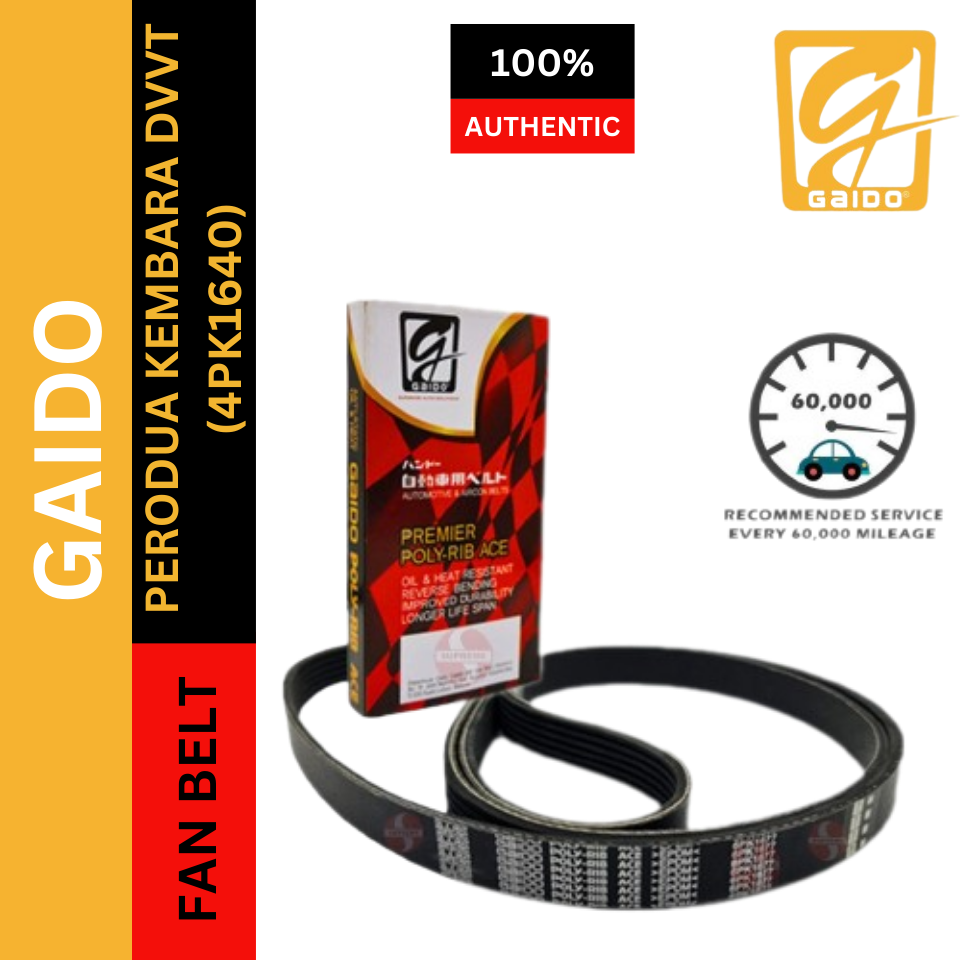 Gaido Fan Belt PERODUA KEMBARA DVVT Air Cond Alternator Power Steering ...