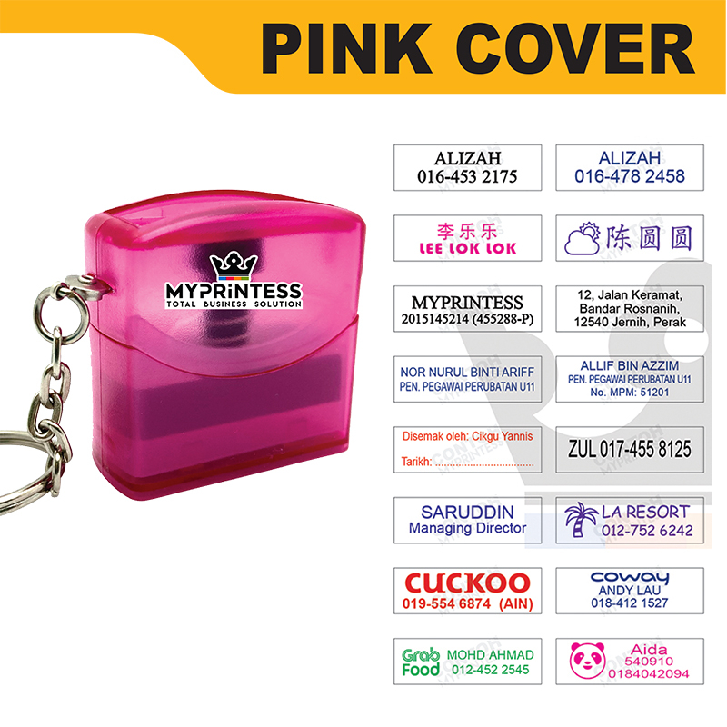 Cop Nama Rubber Stamp Pocket with keychain(Jururawat/Nurse|Murid ...