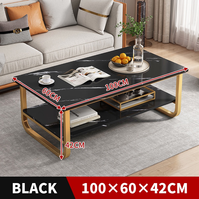 Square Marble Pattern Dining Coffee Table Sofa Corner Table Book ...