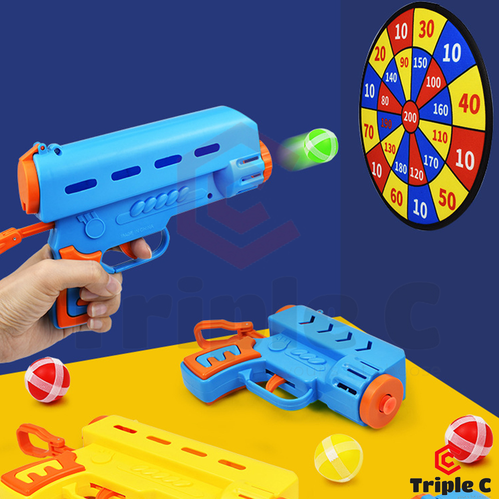 [Triple C] 2 in 1 Shooting Game Toy for Kids Sticky Ball And Soft ...