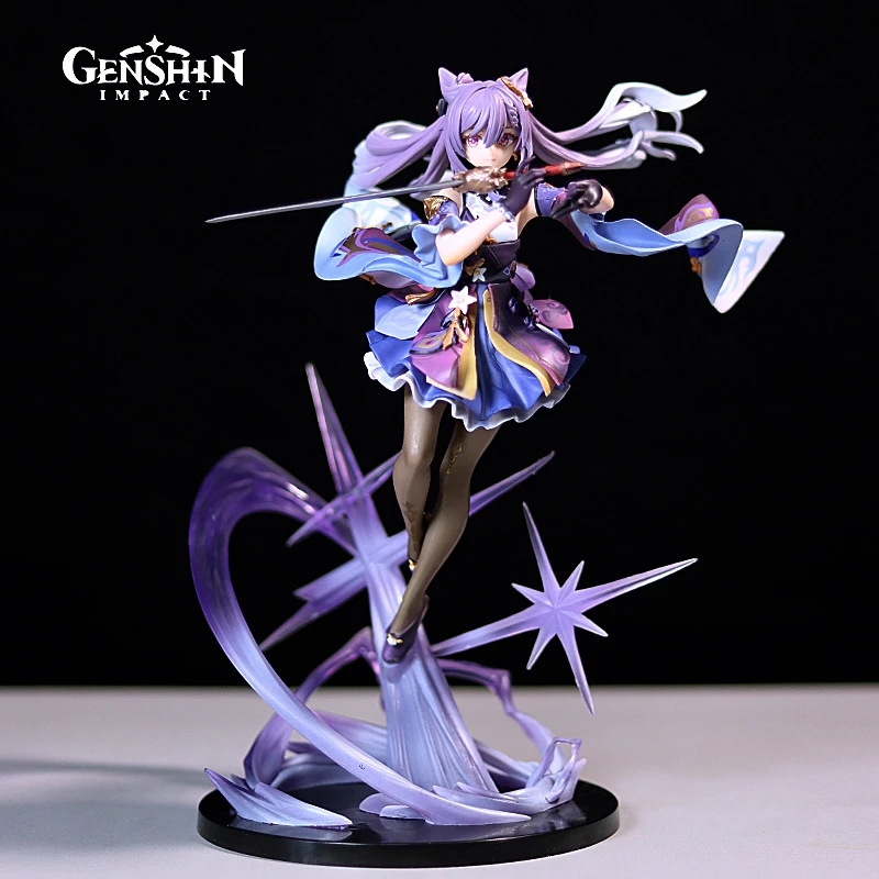 32cm Genshin Impact Anime Figure Keqing PVC Action Figure Collection ...