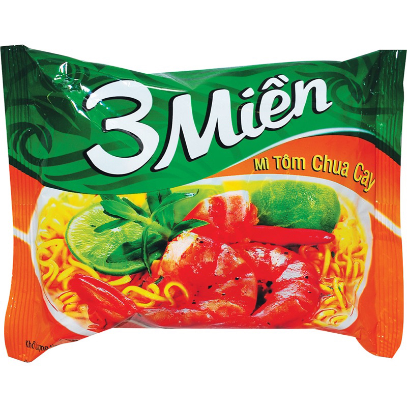Mi 3 Mien Chua Cay - 3 Mien Instant Noodle 65g | Shopee Malaysia