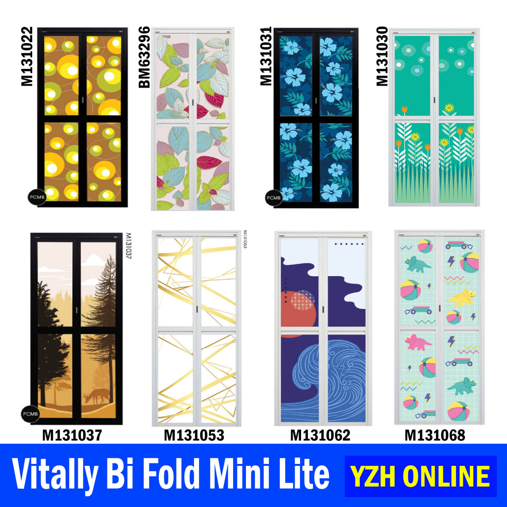 Bi-fold Door Toilet Aluminum Folding Door Pintu Lipat Tandas Bilik Air ...