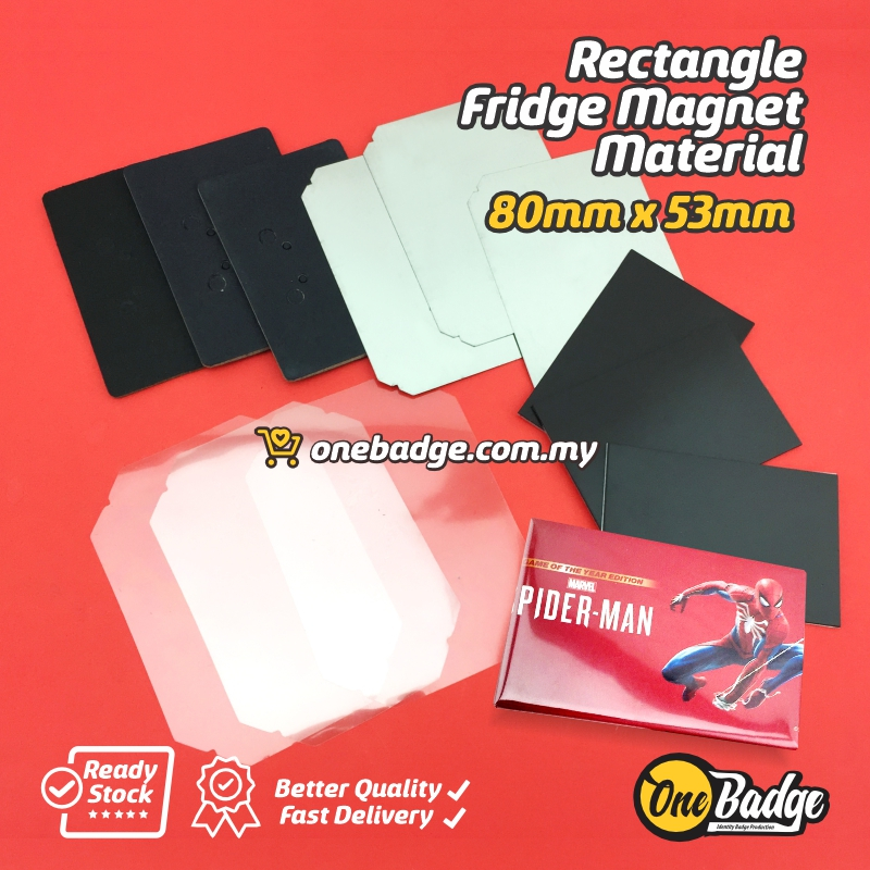 Rectangle Fridge Magnet Material (100pcs/pkt) | 80mm x 53mm | 8053 ...