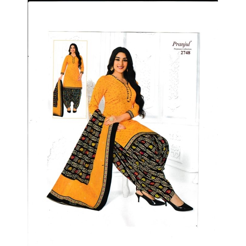 [3XL to 5XL] PRANJUL Cotton Punjabi Suit Readymade / Patiala Suit ...