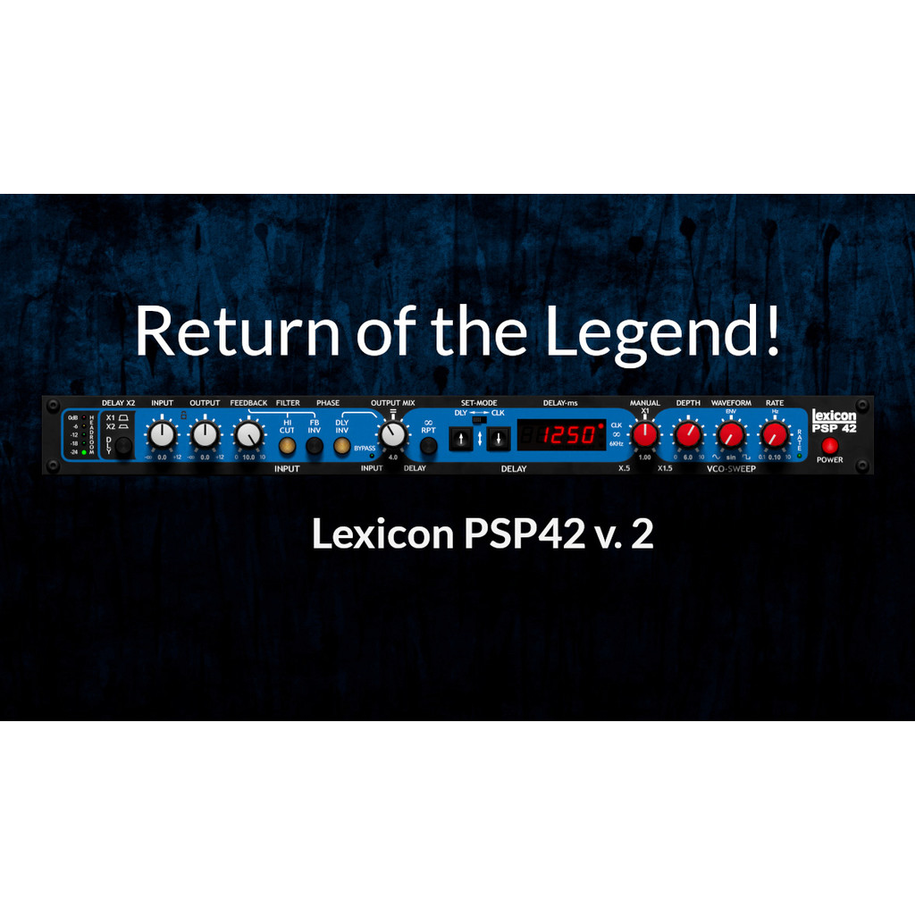 Lexicon PSP42x v2.0.2 VST, VST3, AAX x64 | PSPaudioware (Win) Delay ...