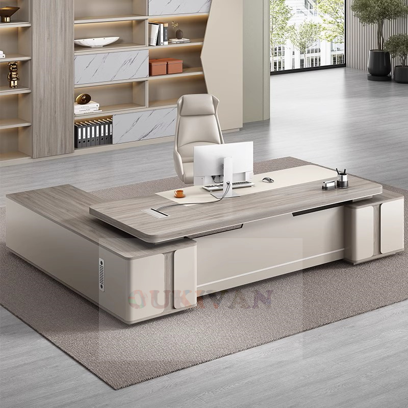 Boss Office Desk Meja Pejabat Luxury Office Table With Double Side ...