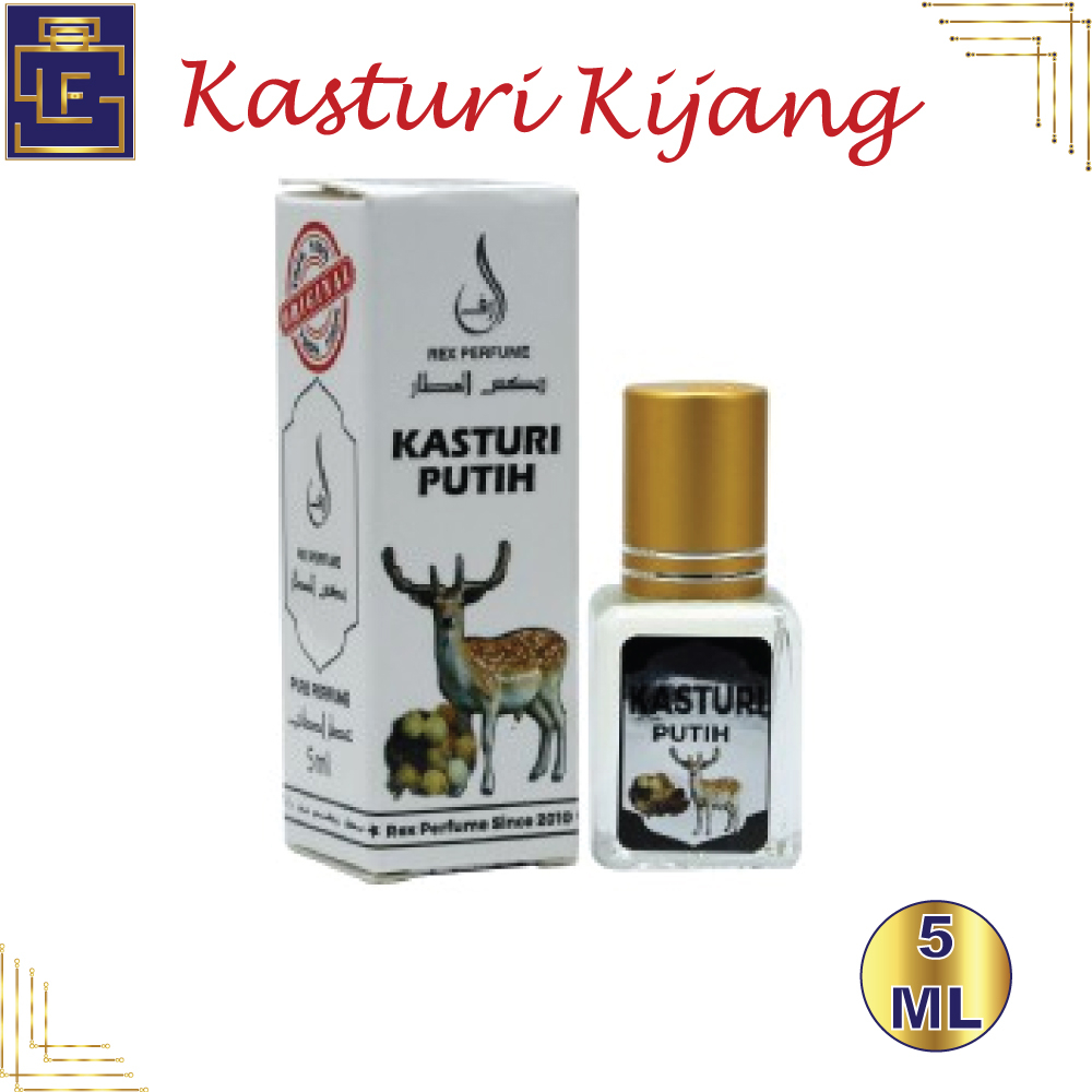 KASTURI PUTIH ASLI PATI MINYAK ATTAR ORIGINAL 5ML ROLL ON BY REX PERFUME ORIGINAL | Shopee Malaysia