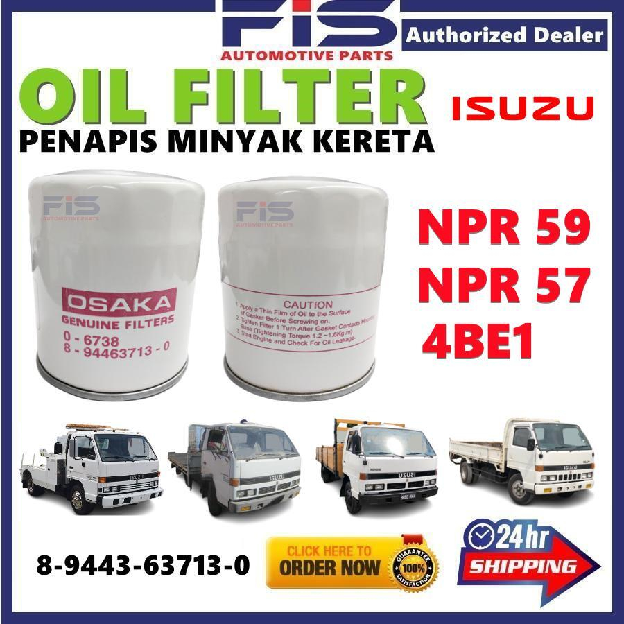 FIS Oil Filter Isuzu NPR 59 NPR 57 4BE1 8-94114584-0 8-94463713-0 O ...