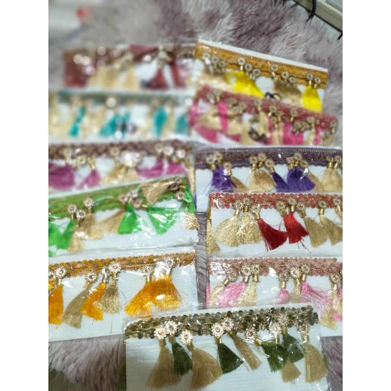 Saree kunjam beautiful design double color | Shopee Malaysia