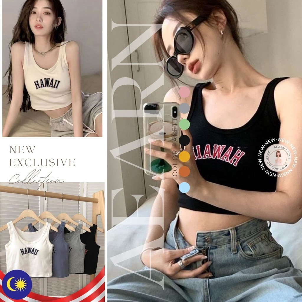 MY stock-Padded Crop Singlet Top Ladies Tanks Top Padded Camisole ...