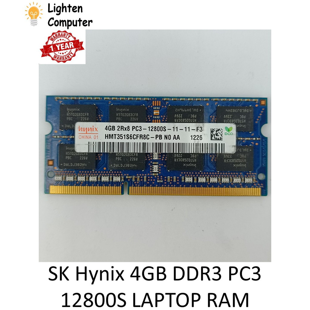 【USED】 SK HYNIX DDR3 1600Mhz 2GB / 4GB / 8GB | PC3 12800 | LAPTOP RAM | SODIMM RAM | Shopee Malaysia