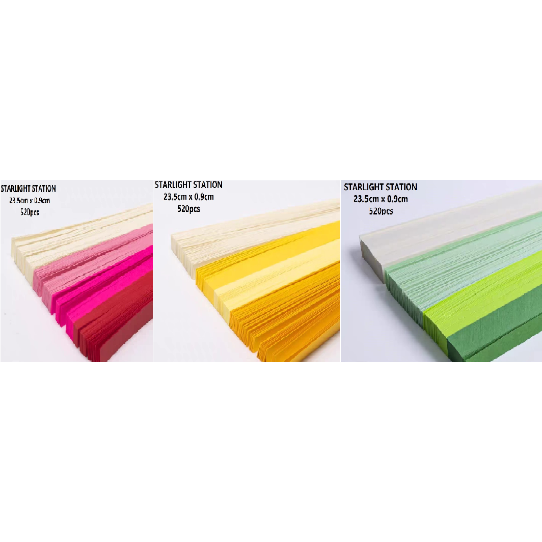 🌈NEW🌈 520pcs Bright Coloured DIY Origami Lucky Star Paper Strips ...