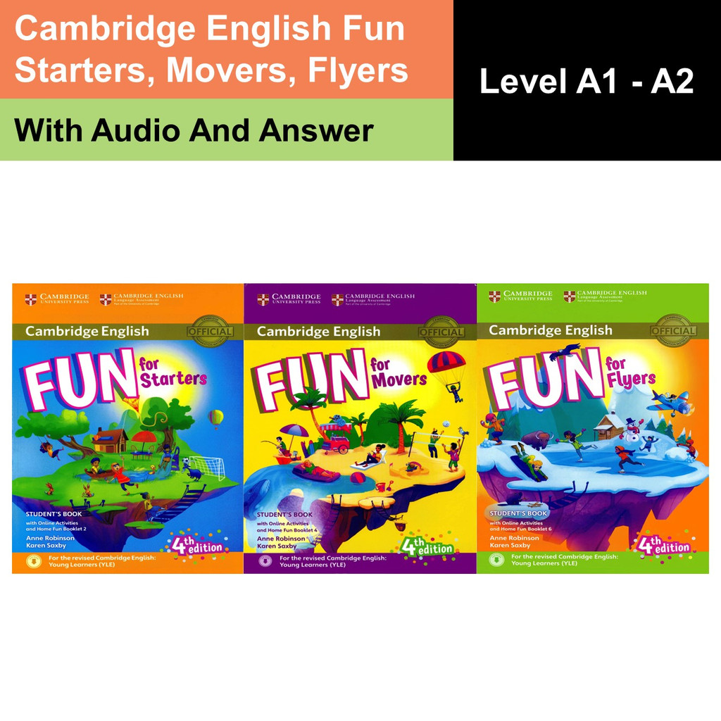 English Fun Student Book for Starters, Movers, Flyers | Shopee Malaysia
