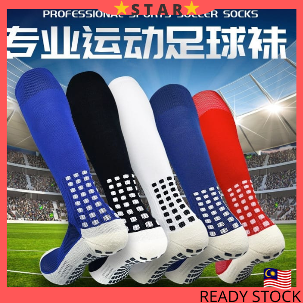 Thick Anti Slip Sports Stoking Stokin Bola Sepak Takraw Panjang Long ...
