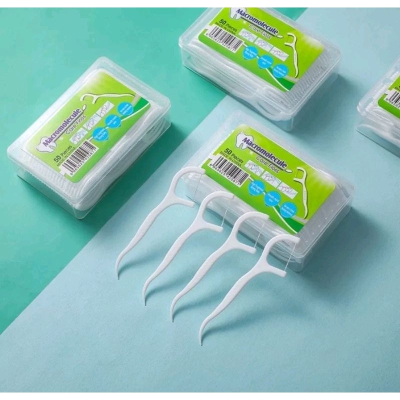 50 pcs / Box Dental Floss Stick Dental Floss Interdental Cleaning floss ...