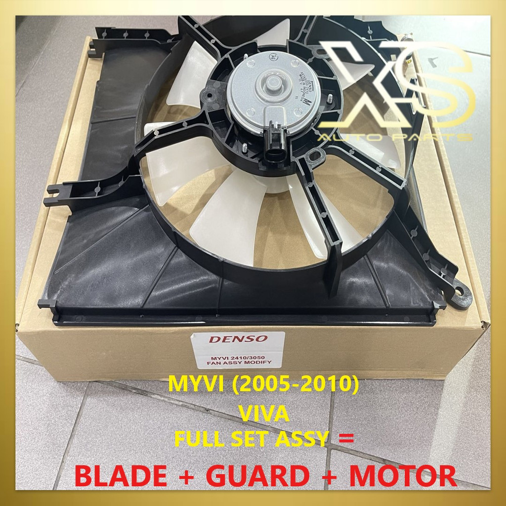 MYVI VIVA DENSO FAN MOTOR ASSY SET MODIFY BIG MOTOR !!! FAN BLADE ...