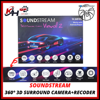360° SONY LENS ★ SOUNDSTREAM ★ Car Camera 3D Seamless Surround View ...