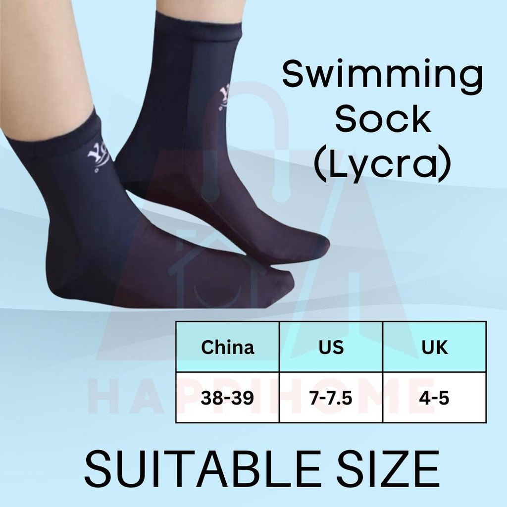 Water Sport Swimming Sock Lycra Spandex Swim Socks Swimming Diving ...