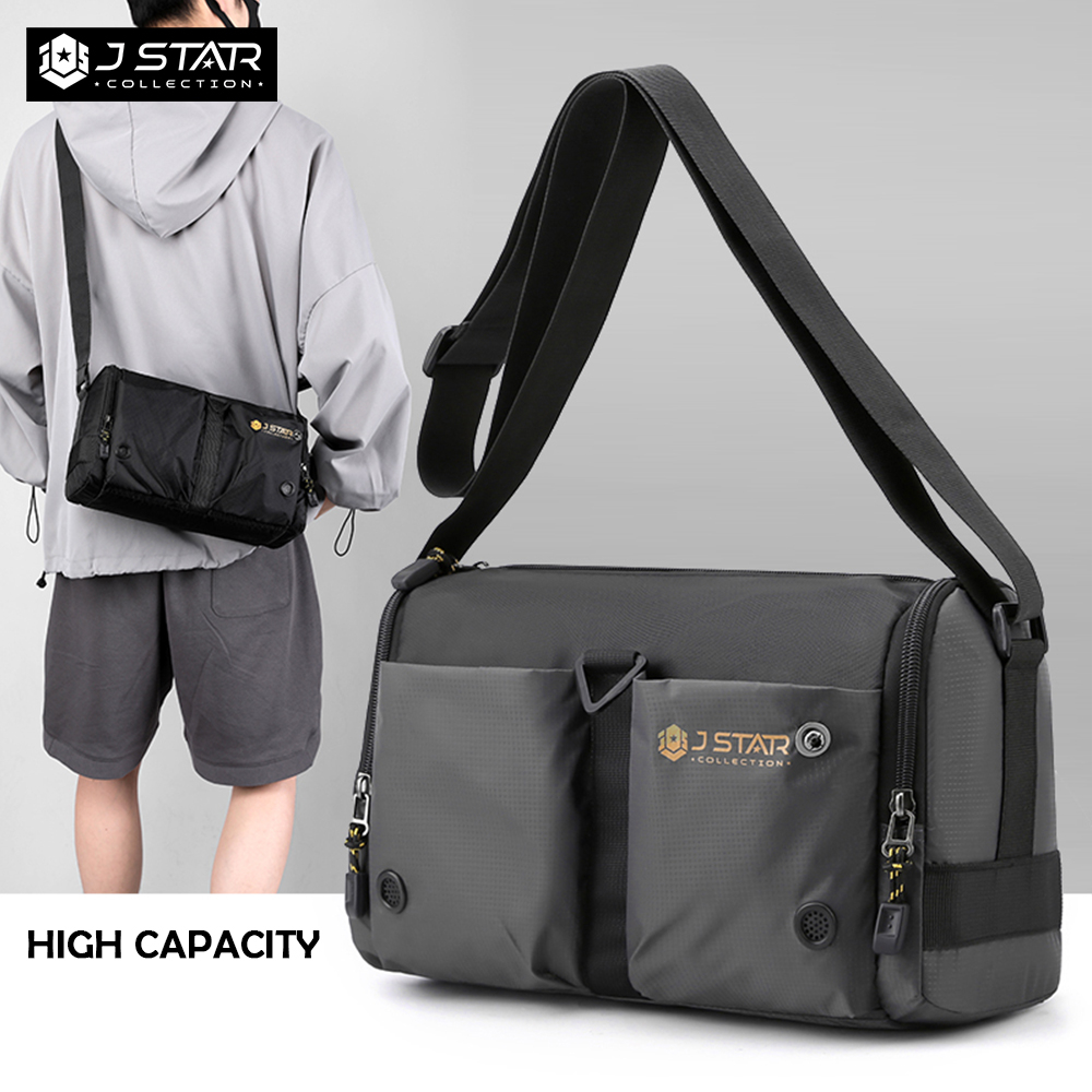 Water Resistant Adjustable Travel Bag Men Shoulder Sling Bag Beg Lelaki ...