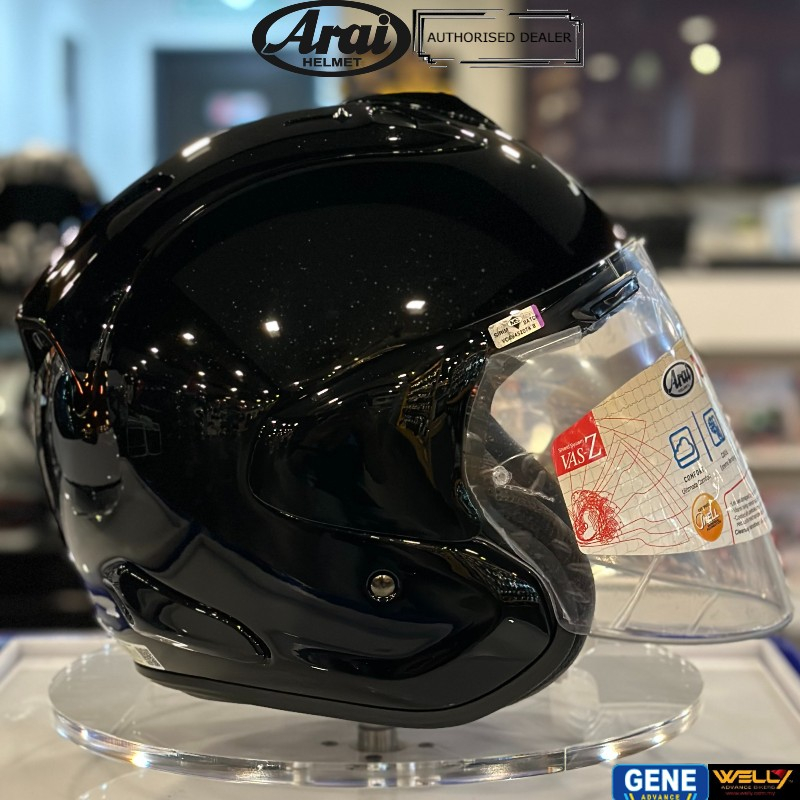 ARAI VZ RAM Glass Black Open Face Jet Helmet 100% Original From Authorized Dealer | Shopee Malaysia
