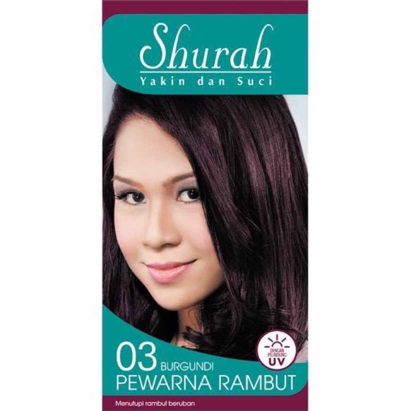 Shurah Pewarna Rambut (HALAL) Dengan Pelindungi UV / Hair Color (NEW ...