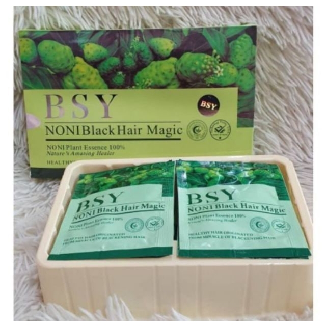 (100% ORIGINAL) BSY NONI BLACK HAIR MAGIC 1 BOX Natural & Genuine ...