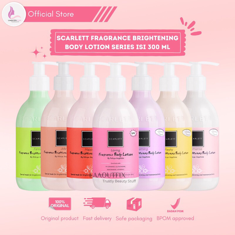 SCARLETT FRAGRANCE BODY LOTION SERIES | Shopee Malaysia