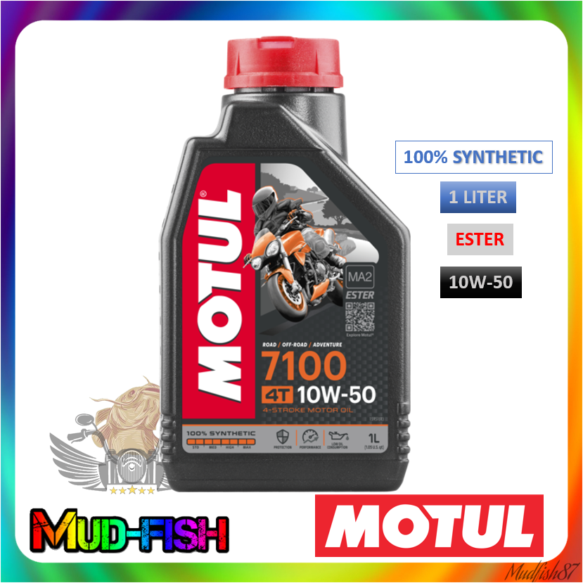MOTUL 7100 4T 10W50 FULLY SYNTHETIC ESTER 4T (1L) | Shopee Malaysia