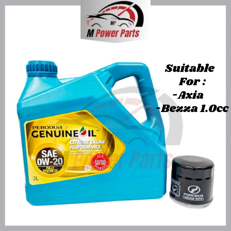 Perodua Engine Oil 0w20 Fully Synthetic Axia Engine Oil Minyak Hitam ...
