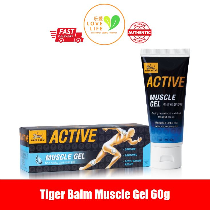 Tiger Balm Active Muscle Gel 60g | Shopee Malaysia