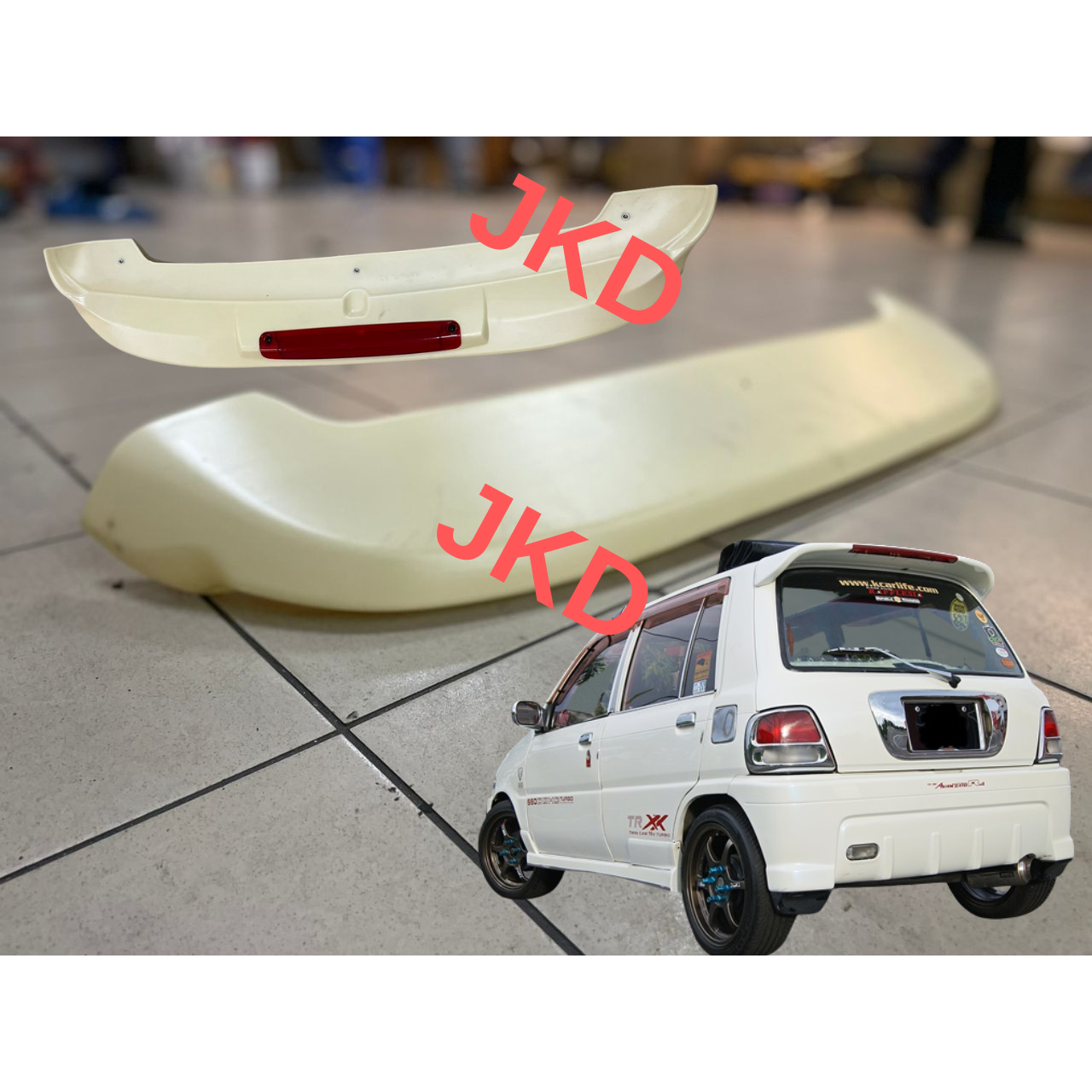 Spoiler Kancil old 850 Lampu Petak L5 MIRA/MIRA L5 Rear Boot Trunk Wing ...