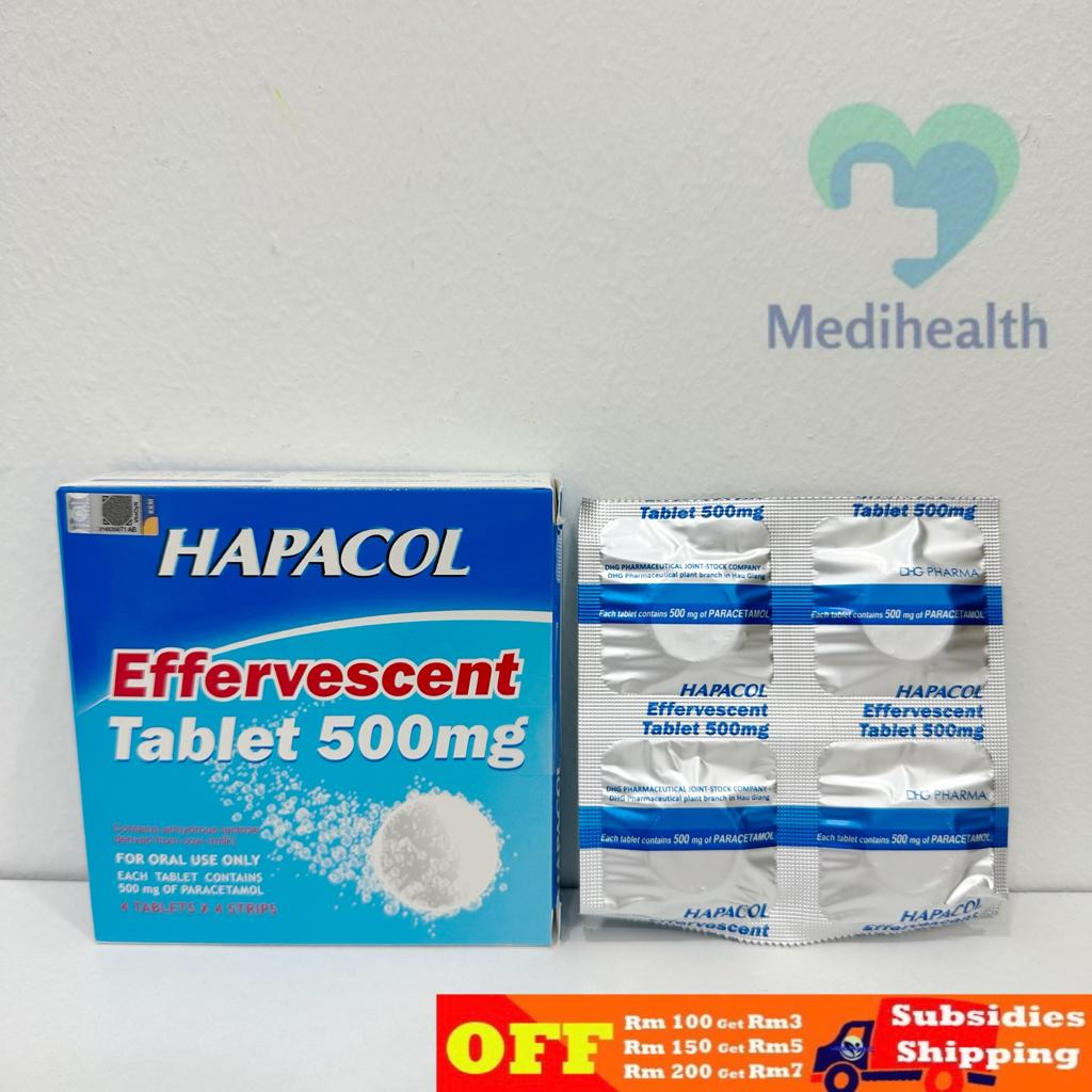 HAPACOL EFF 500MG (4TABLETS X 4STRIPS) | Shopee Malaysia