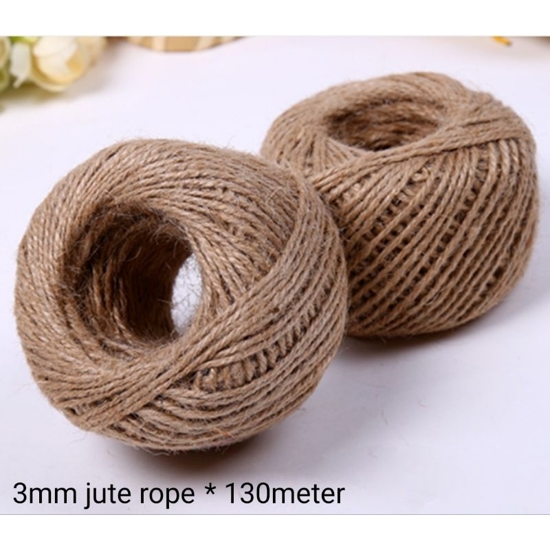 3mm X 130meter Jute Rope Twine (READY STOCK IN MALAYSIA) | Shopee Malaysia