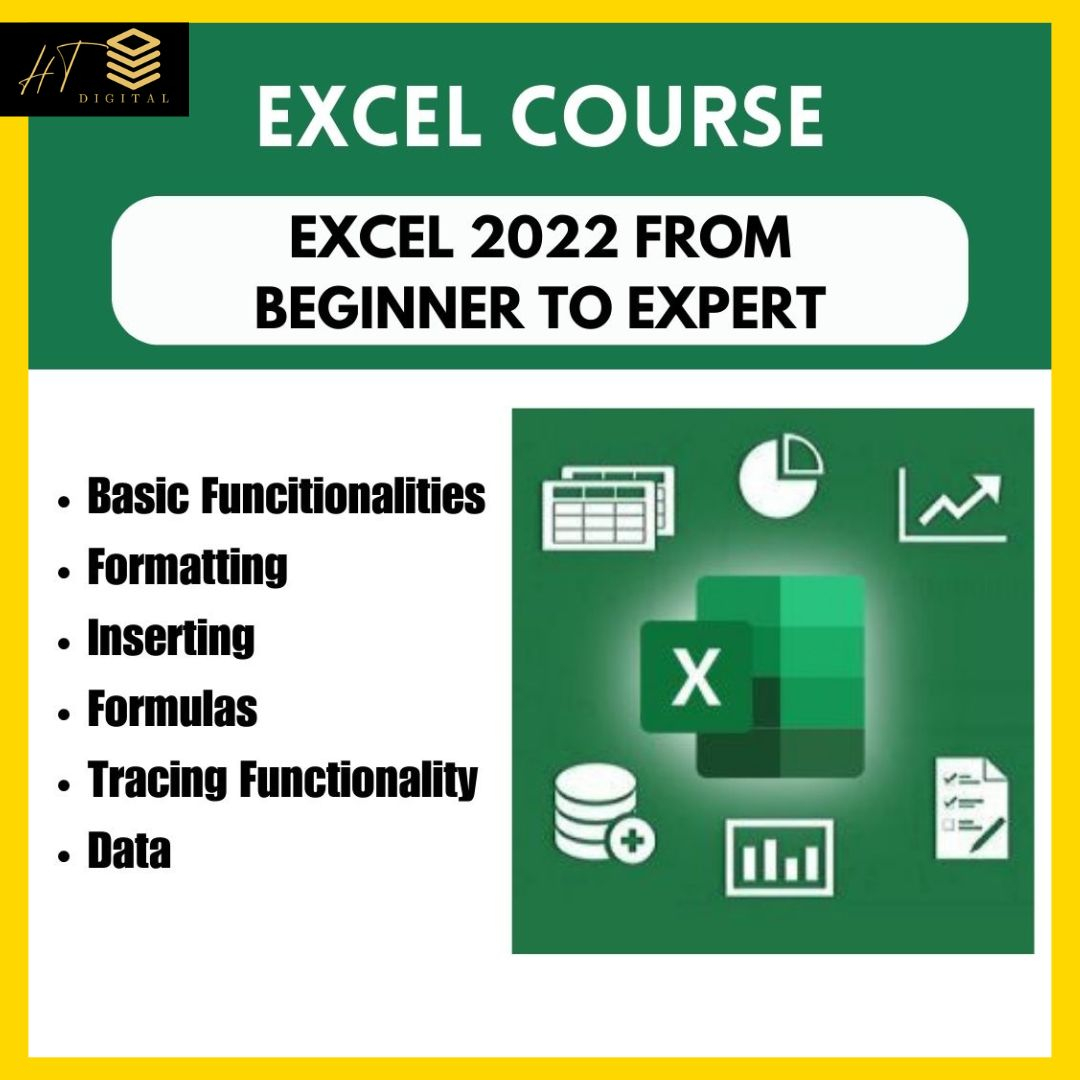 Microsoft Excel Course Excel 2022 From Beginner To Exert The Ultimate Guide To Master The ...