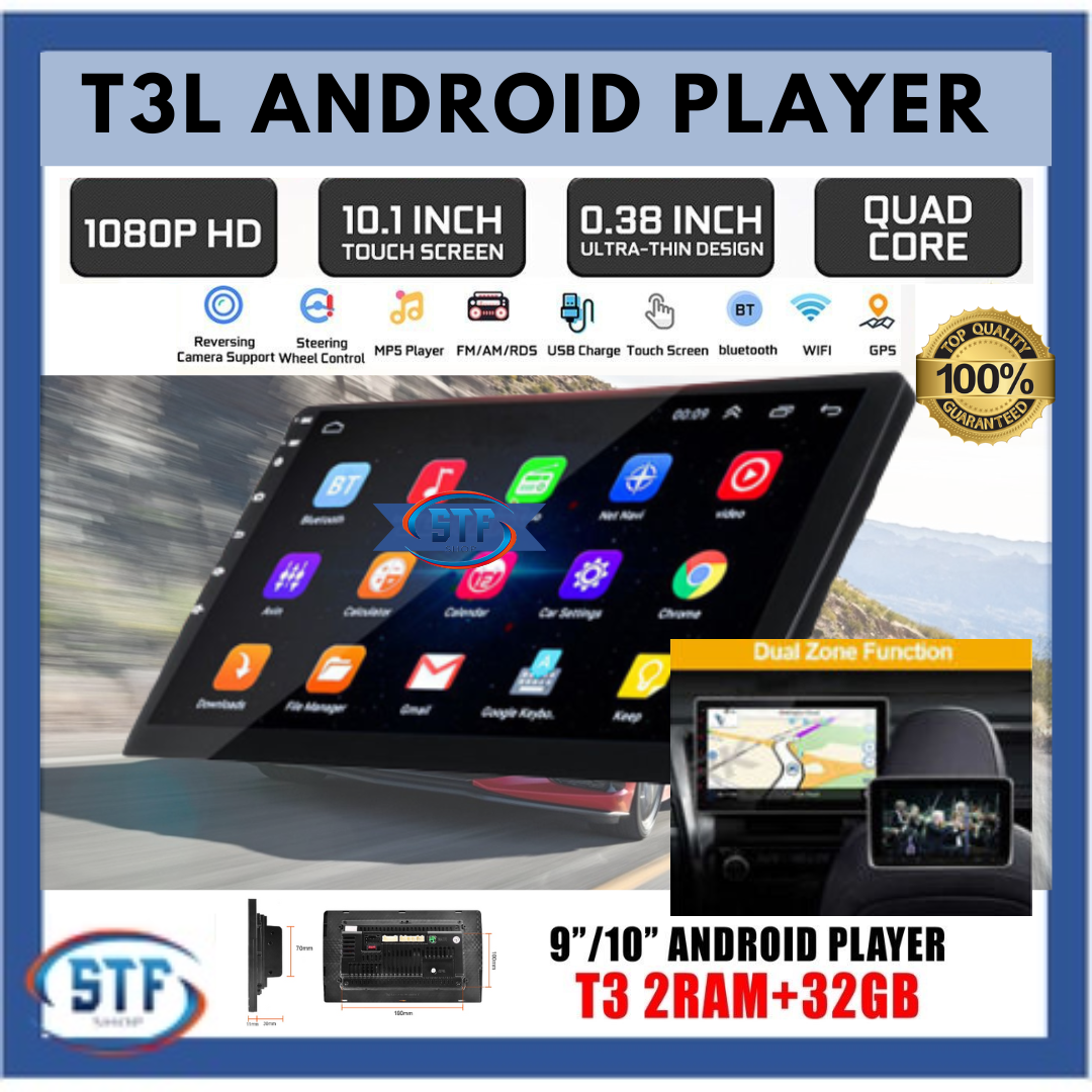 Android Car Player T3L 9"/10" (1RAM + 32 GB)(2RAM + 32GB) Hight Spec ...