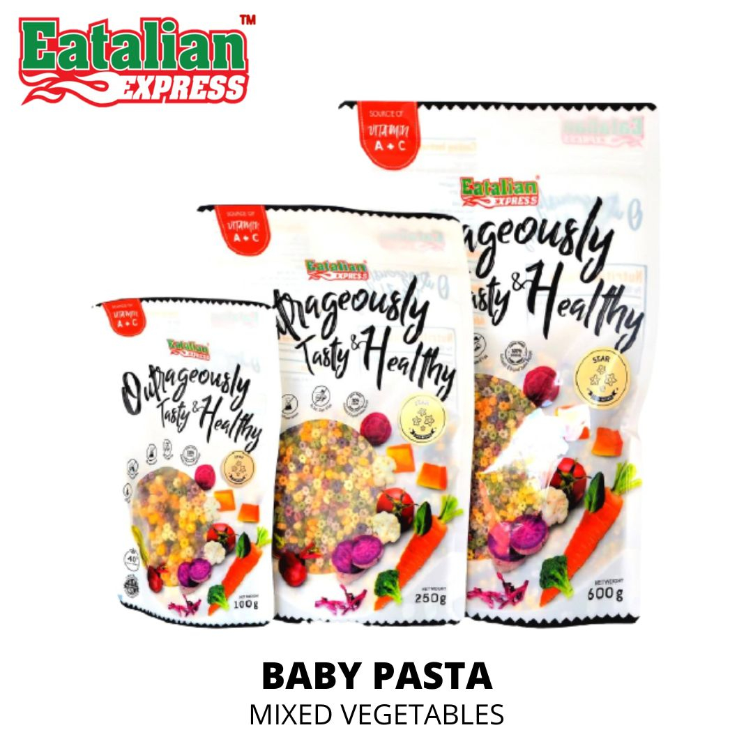 Eatalian Express Mixed Vege Star Pasta - 100g | Shopee Malaysia