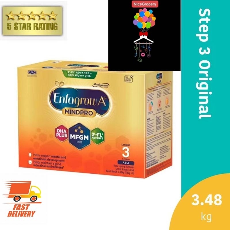 Meadjohnson Nutrition Enfagrow A+ Mindpro (Step 3 Asli 3.48Kg) | Shopee ...